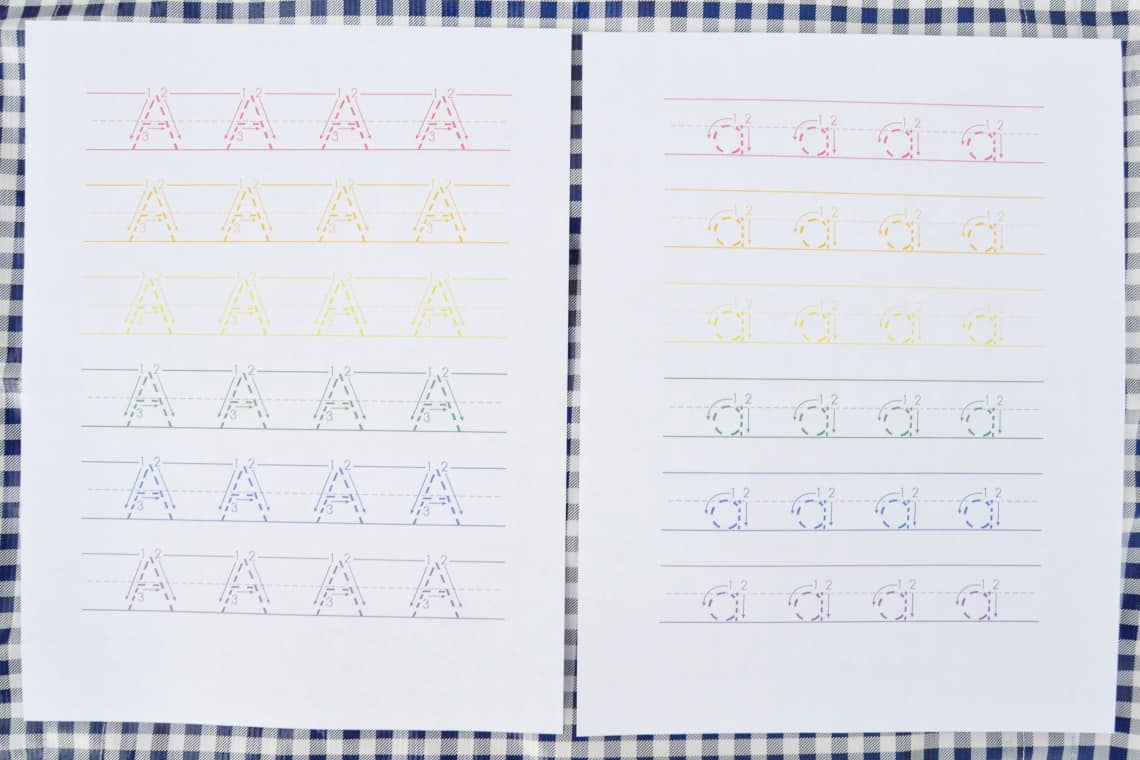 Number 3 Tracing Worksheet – Mary Martha Mama