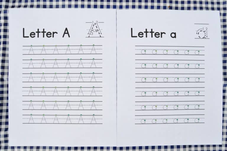 Letter Tracing Worksheets [Free Handwriting Practice] – Mary Martha Mama