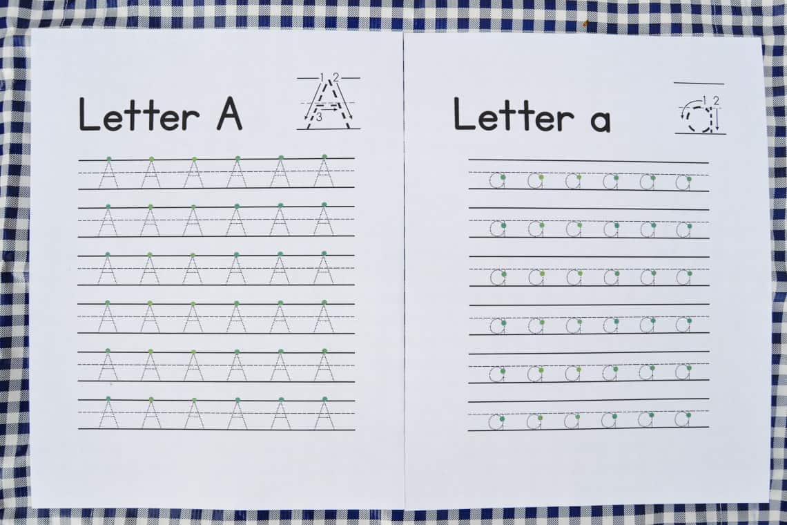Number 3 Tracing Worksheet – Mary Martha Mama