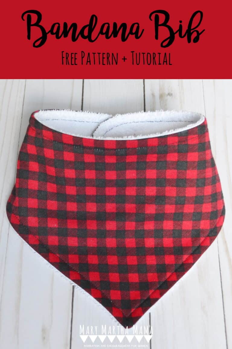 Easy Bandana Bib Pattern & Tutorial – Mary Martha Mama