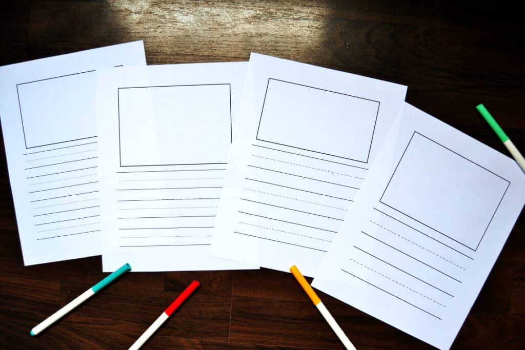 Blank Handwriting Sheets [12 Styles] – Mary Martha Mama