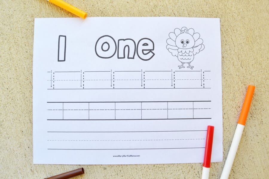 Free Thanksgiving Printables for Kids – Mary Martha Mama