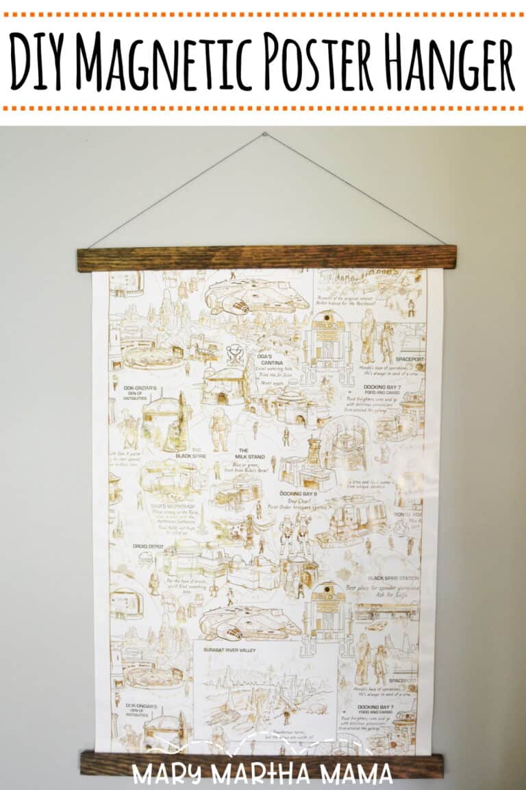 DIY Magnetic Poster Hanger – Mary Martha Mama