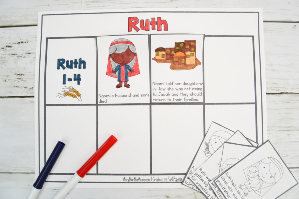Free Printable Ruth and Naomi Activities – Mary Martha Mama