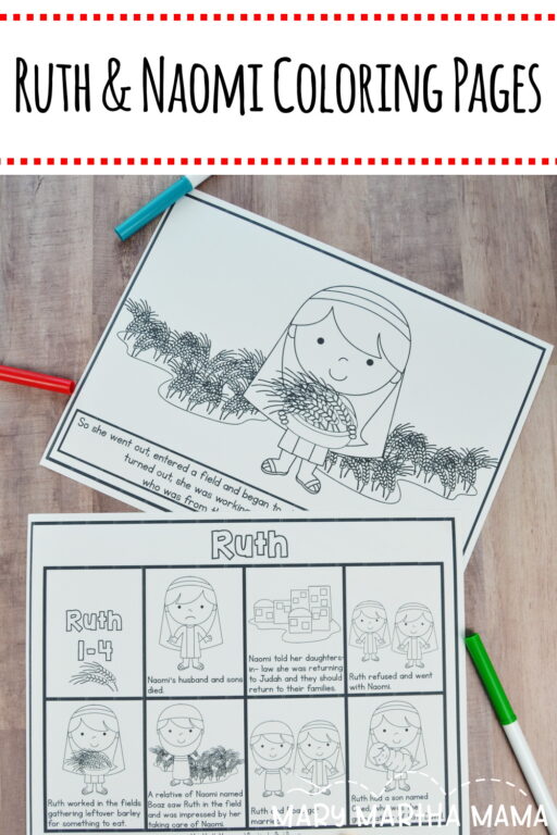Free Printable Ruth and Naomi Activities – Mary Martha Mama