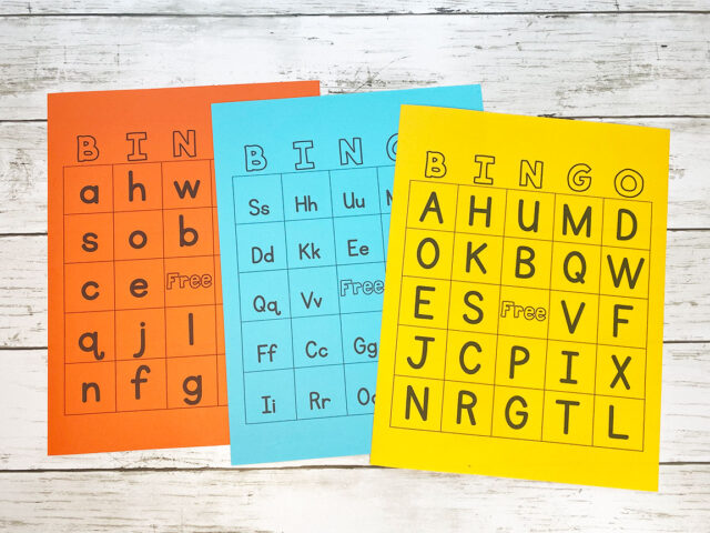 Alphabet Bingo Cards – Mary Martha Mama