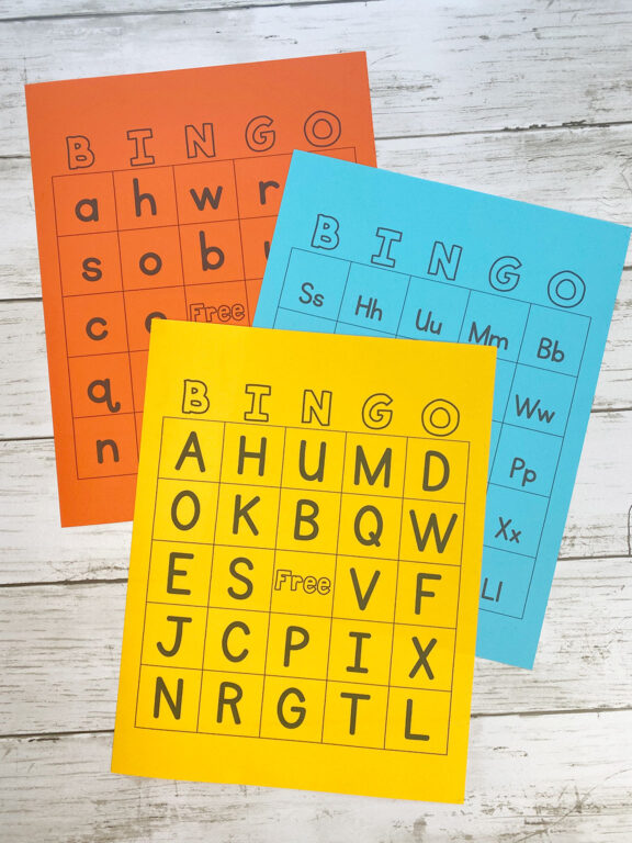 Alphabet Bingo Cards – Mary Martha Mama
