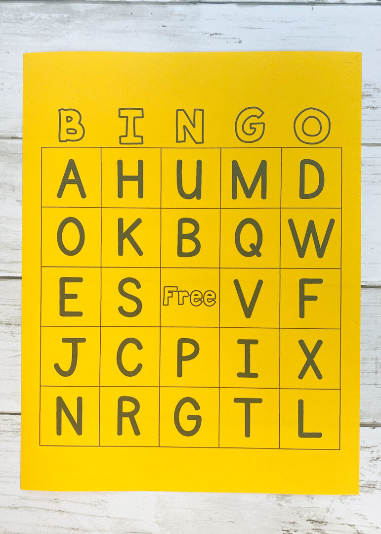 Alphabet Bingo Cards – Mary Martha Mama