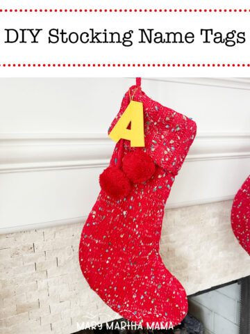 DIY Stocking Name Tags – Mary Martha Mama