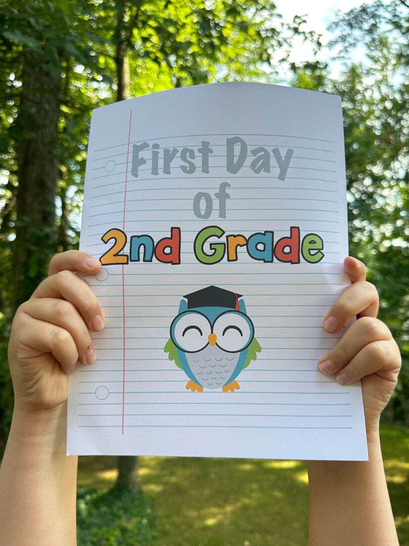 First Day of 2nd Grade Sign – Mary Martha Mama