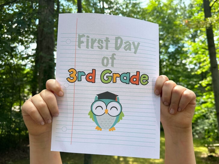 First Day of 3rd Grade Sign – Mary Martha Mama
