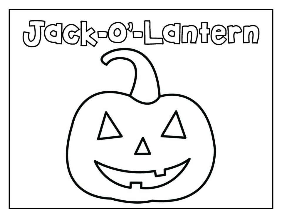 Jack O Lantern Coloring Pages – Mary Martha Mama