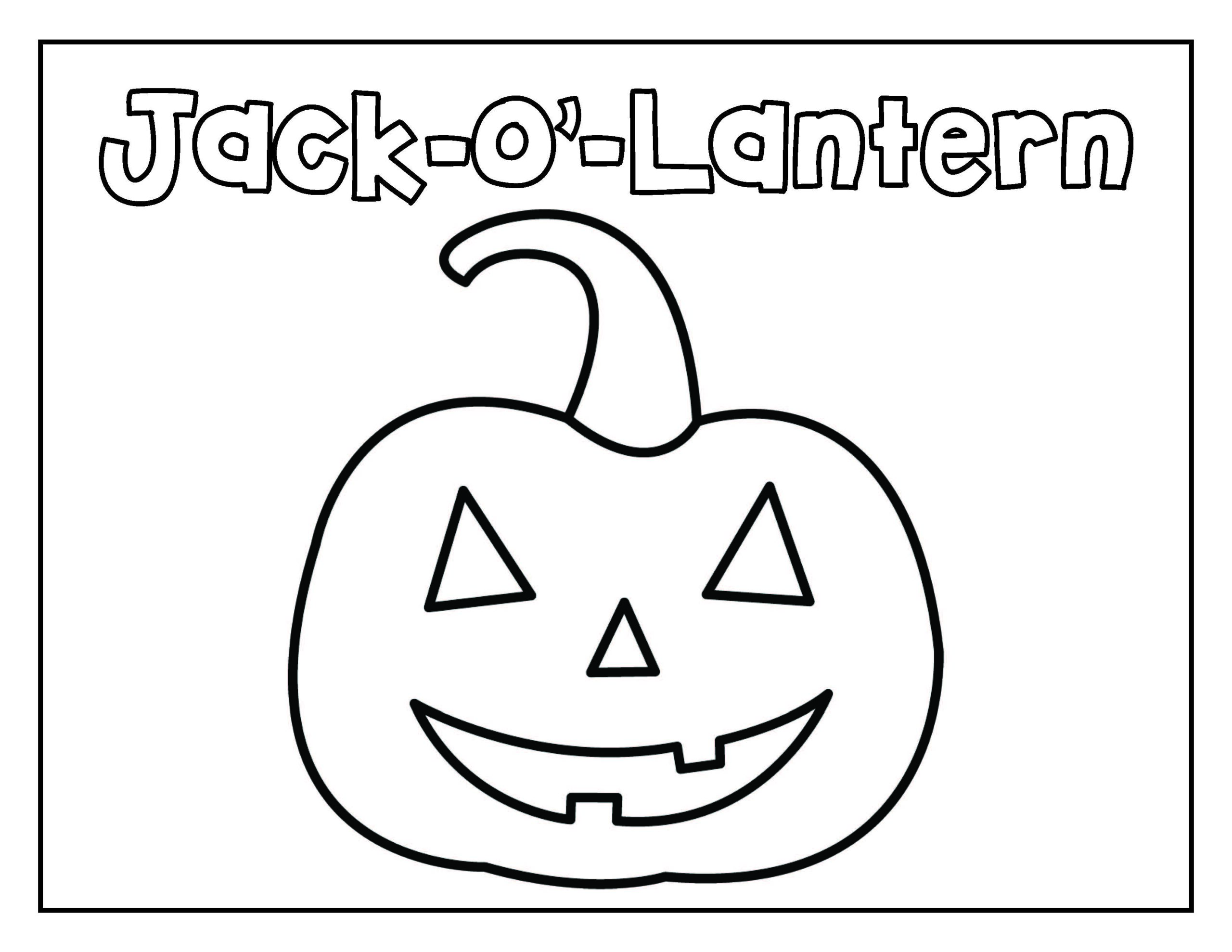Jack O Lantern Coloring Pages – Mary Martha Mama