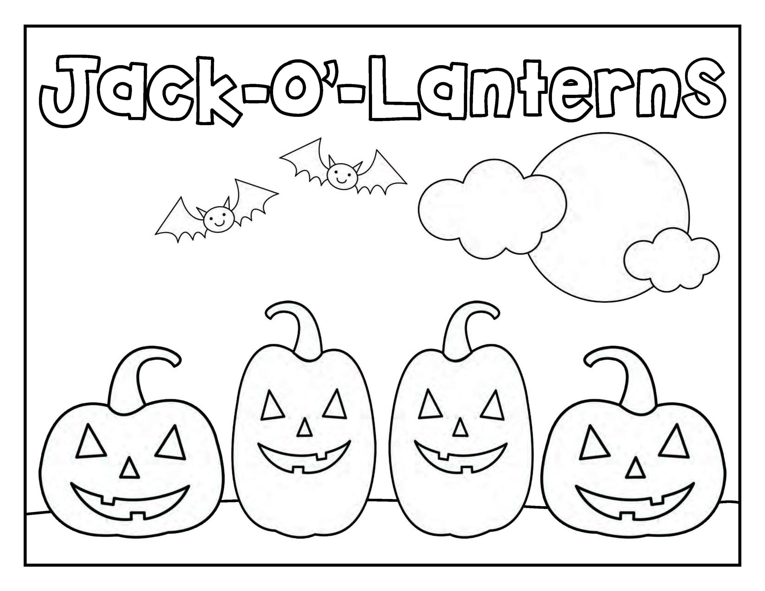 Jack O Lantern Coloring Pages – Mary Martha Mama