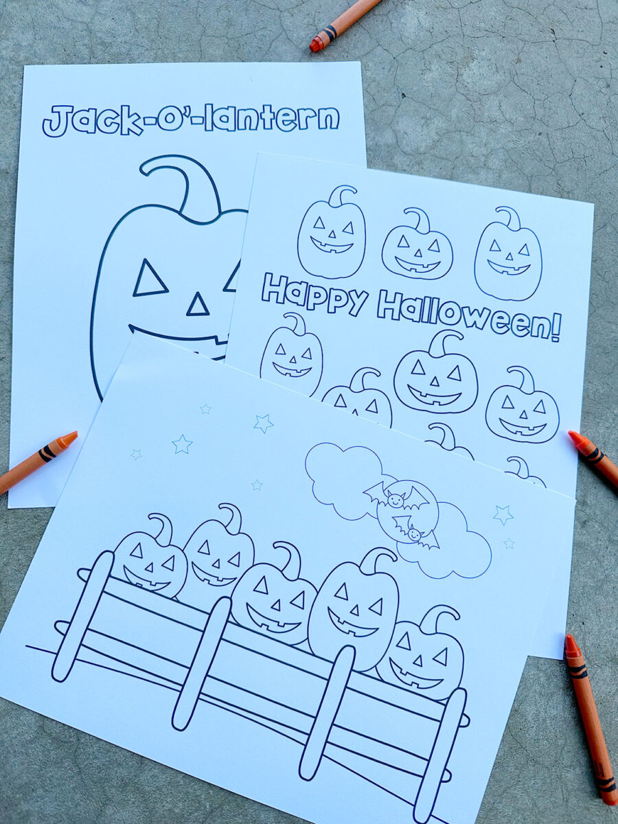 Jack O Lantern Coloring Pages – Mary Martha Mama