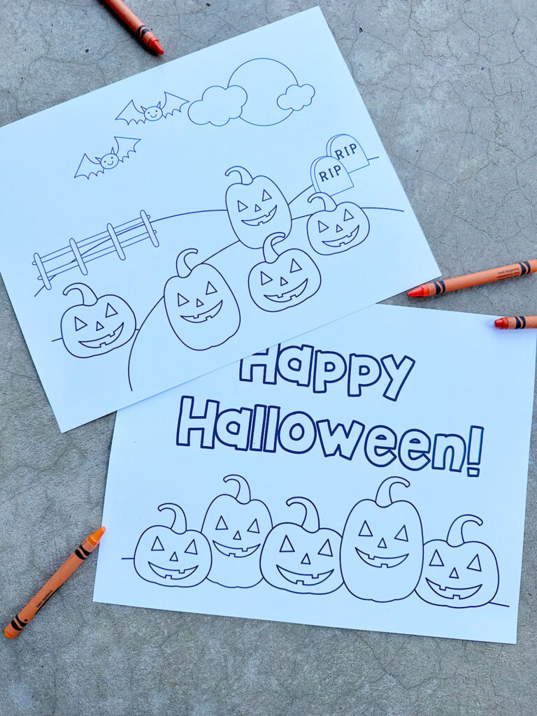 Jack O Lantern Coloring Pages – Mary Martha Mama