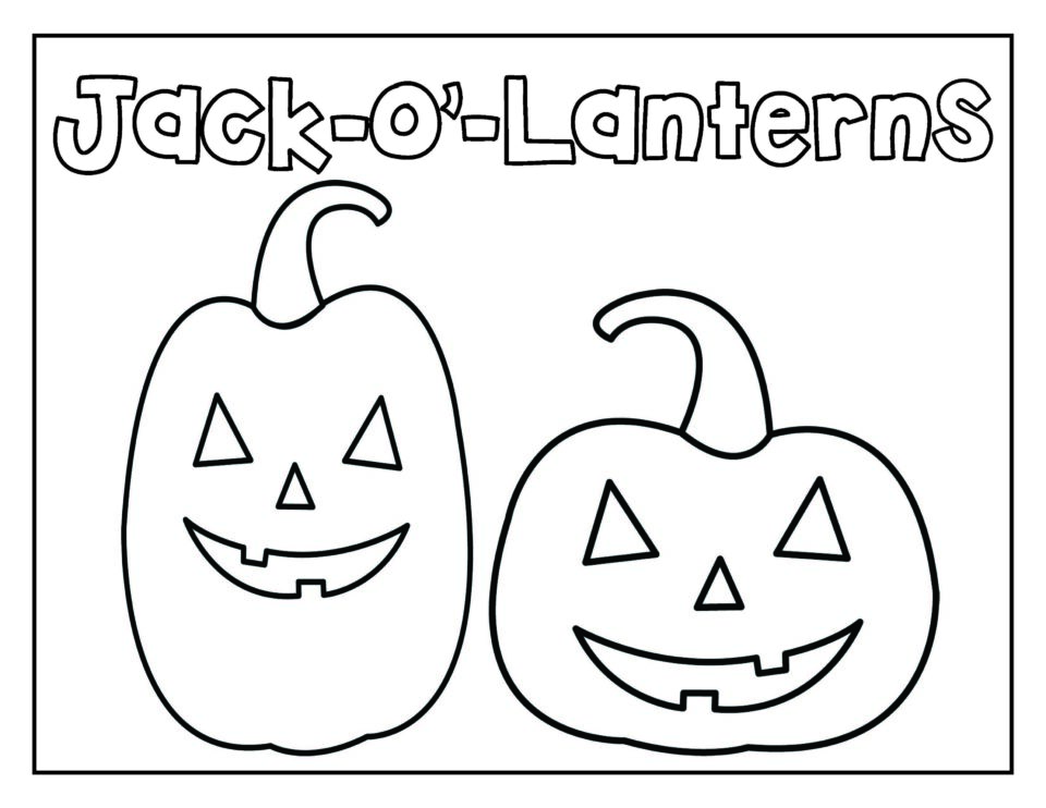 Jack O Lantern Coloring Pages – Mary Martha Mama