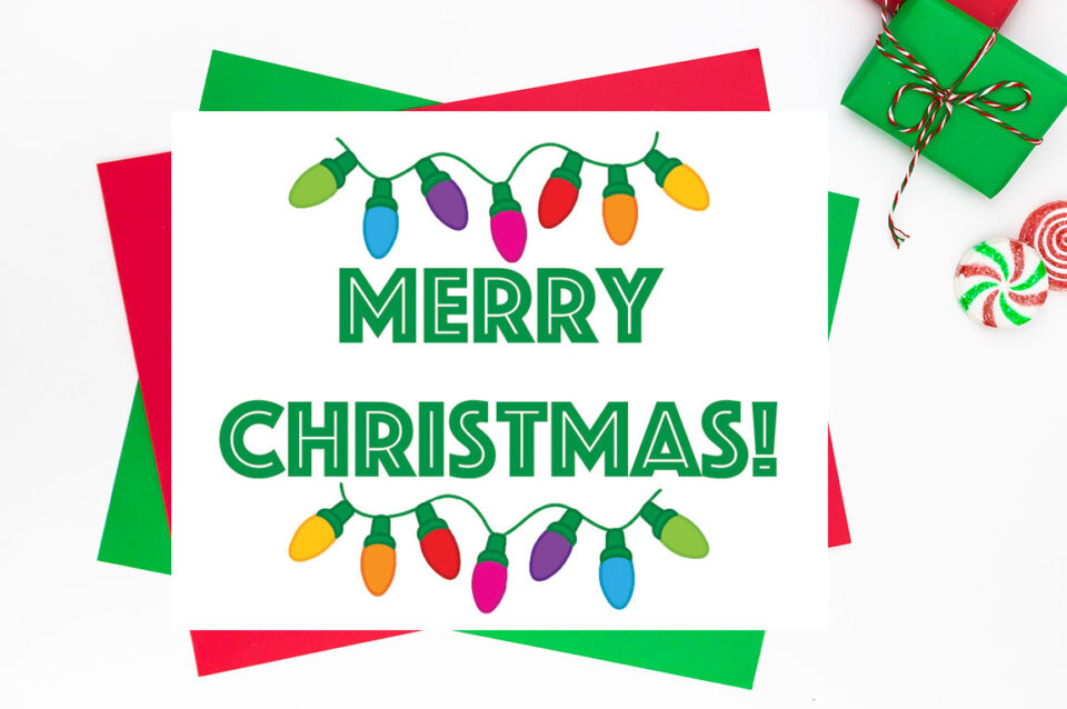 Merry Christmas Printable Signs – Mary Martha Mama
