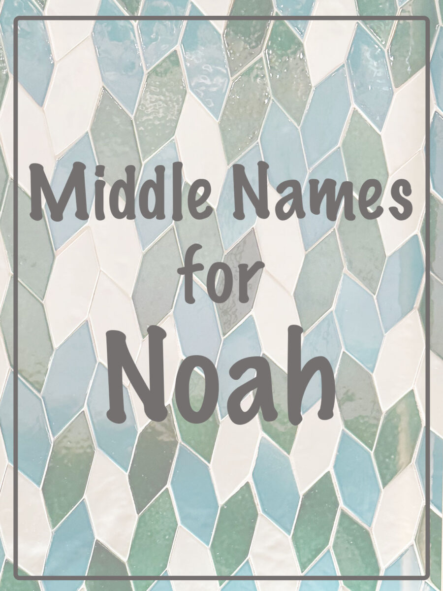 Middle Names for Noah – Mary Martha Mama
