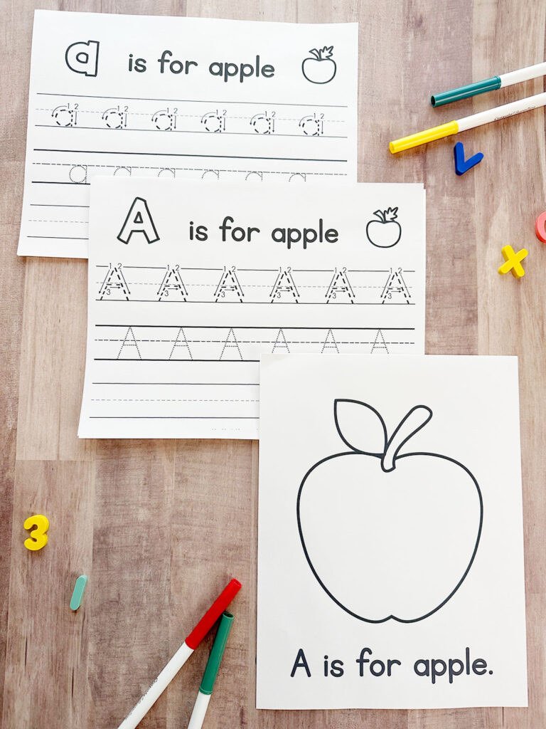 Letter A Printable | Free PDFs and Worksheets – Mary Martha Mama
