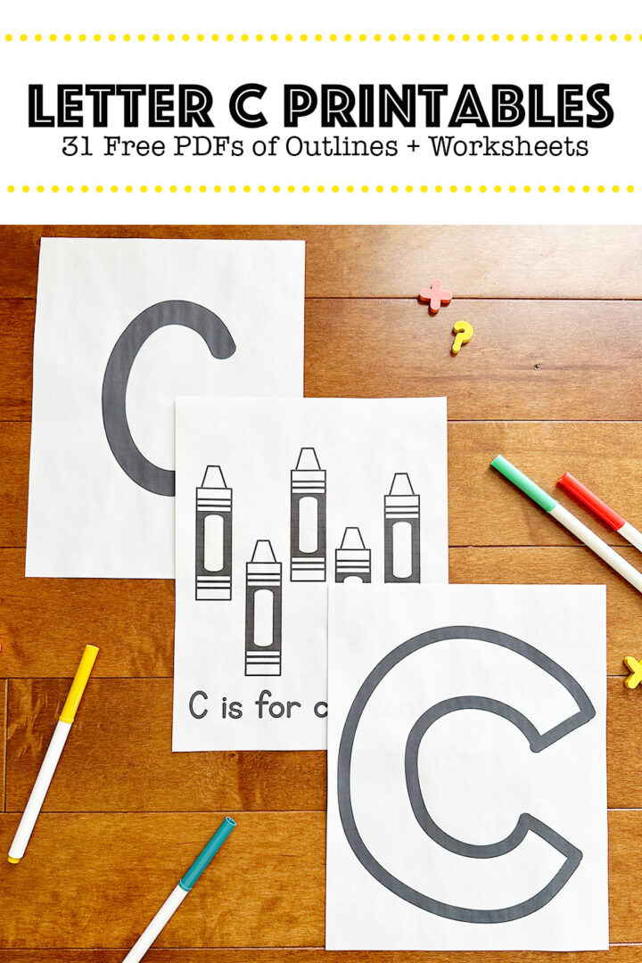 Letter C Printable | Free PDFs and Worksheets – Mary Martha Mama