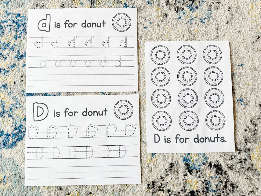 Letter D Printable | Free PDFs and Worksheets – Mary Martha Mama