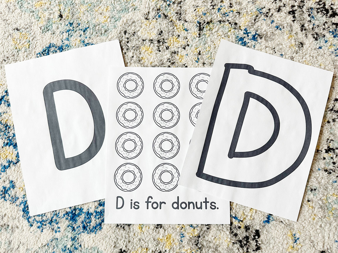 Letter D Printable | Free PDFs and Worksheets – Mary Martha Mama