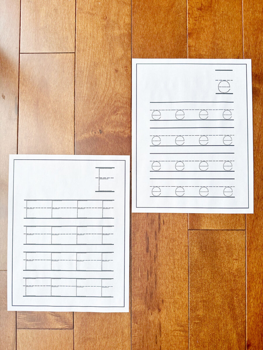 Letter E Printable | Free PDFs and Worksheets – Mary Martha Mama