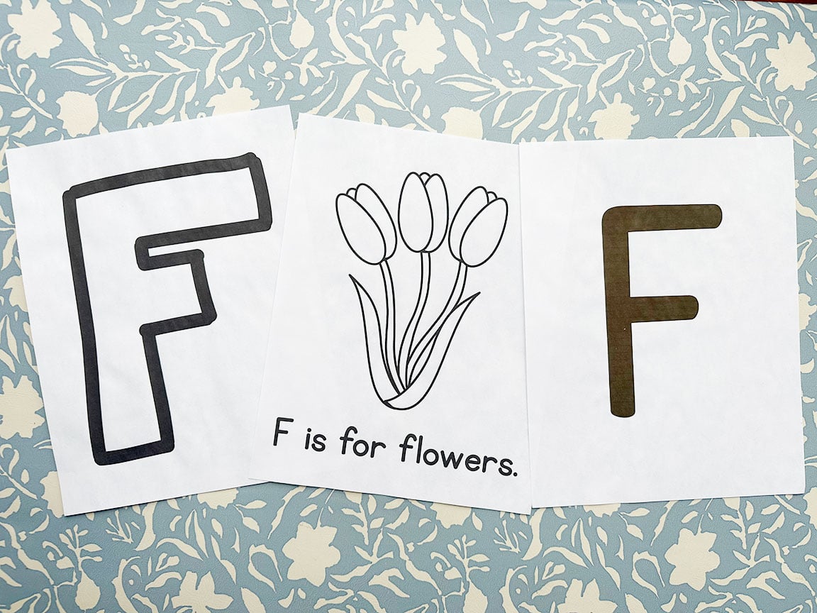 Letter F Printable | Free PDFs and Worksheets – Mary Martha Mama