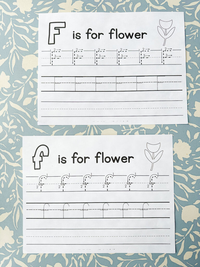 Letter F Printable | Free PDFs and Worksheets – Mary Martha Mama