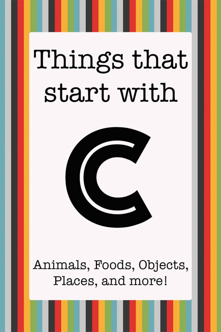 Things that Start with C (Objects, Words, & More) – Mary Martha Mama