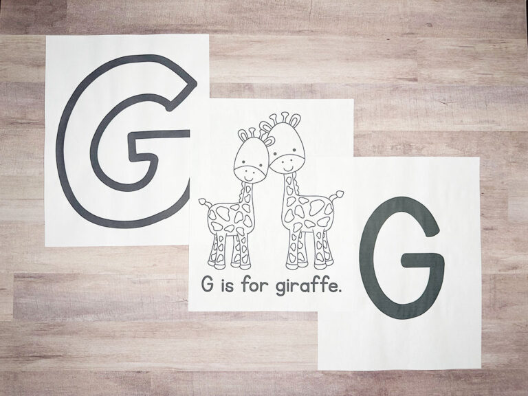 Letter G Printable | Free PDFs and Worksheets – Mary Martha Mama