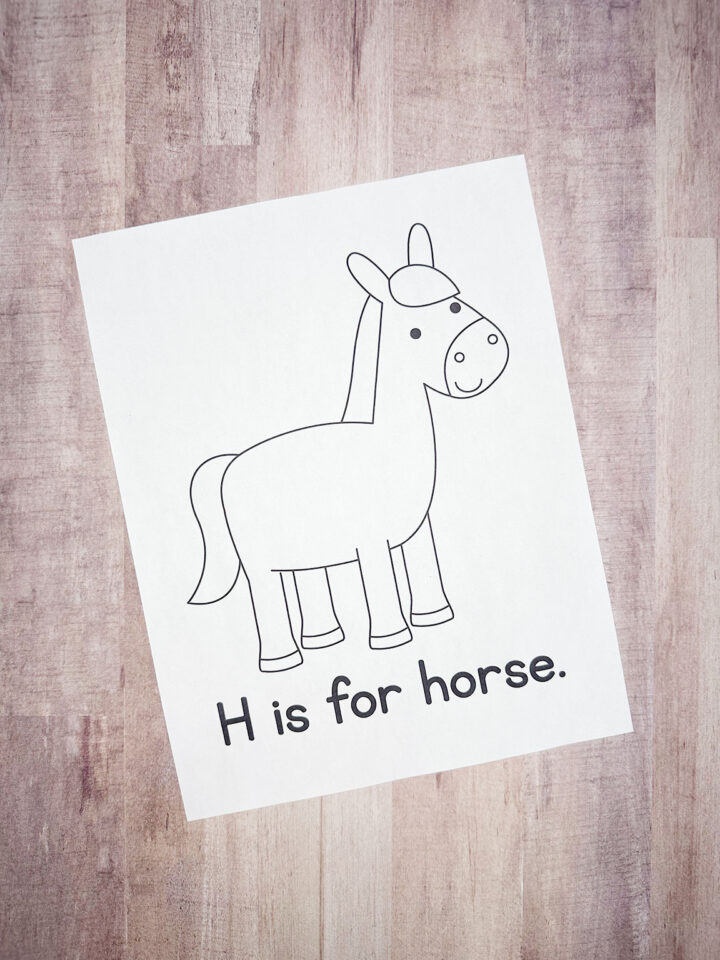 Letter H Printable | Free PDFs and Worksheets – Mary Martha Mama