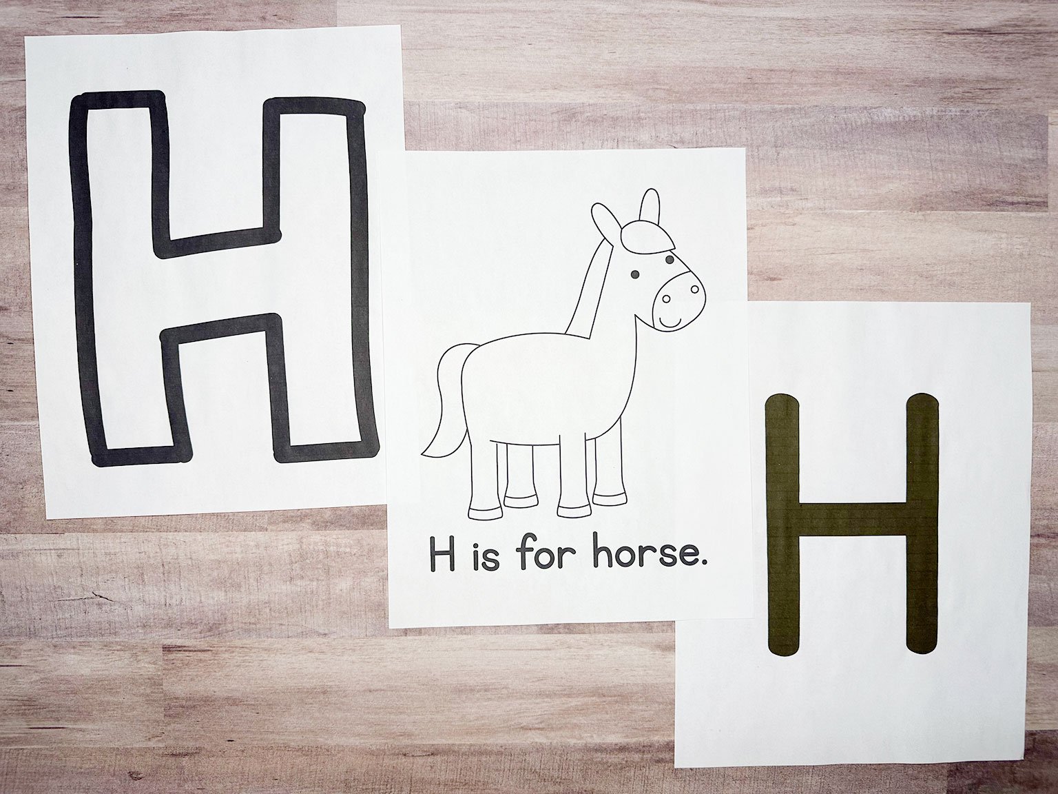 Letter H Printable | Free PDFs and Worksheets – Mary Martha Mama