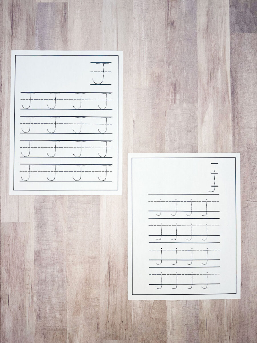 Letter J Printable | Free PDFs + Worksheets – Mary Martha Mama