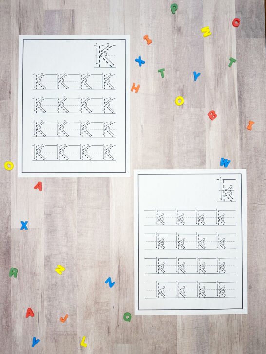 Letter K Printable | Free PDFs + Worksheets – Mary Martha Mama