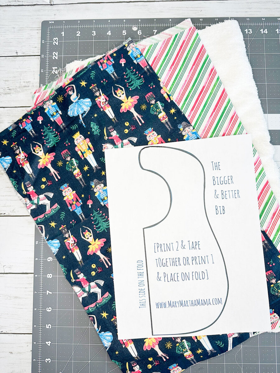 How to Sew a Bib for Baby's First Christmas – Mary Martha Mama
