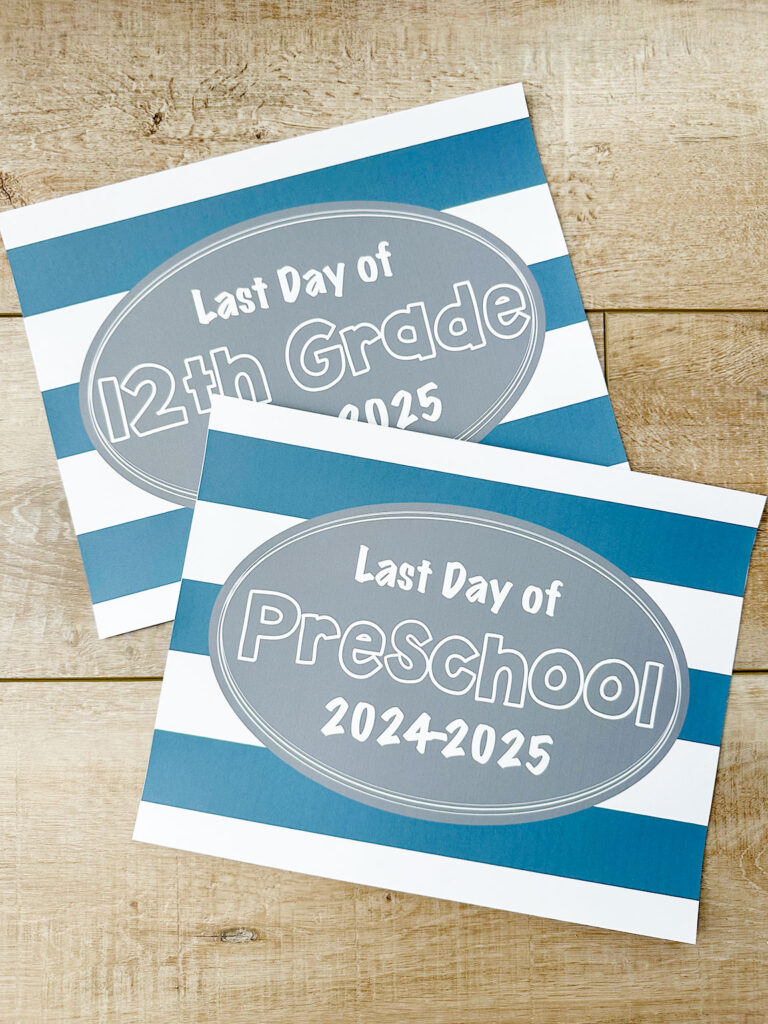 Last Day of School Signs 2025 – Mary Martha Mama
