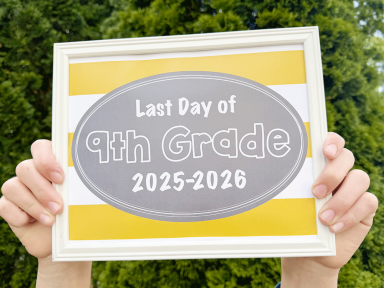Last Day of School Signs 2026 – Mary Martha Mama
